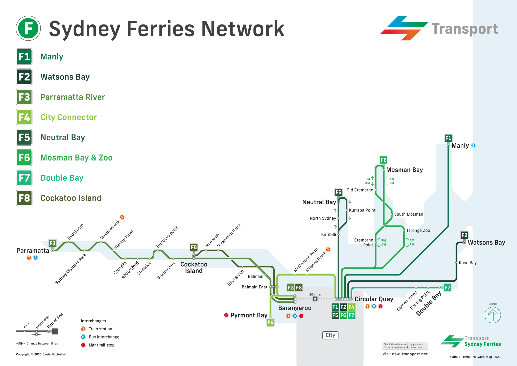 Ferry Maps – NSW Transport